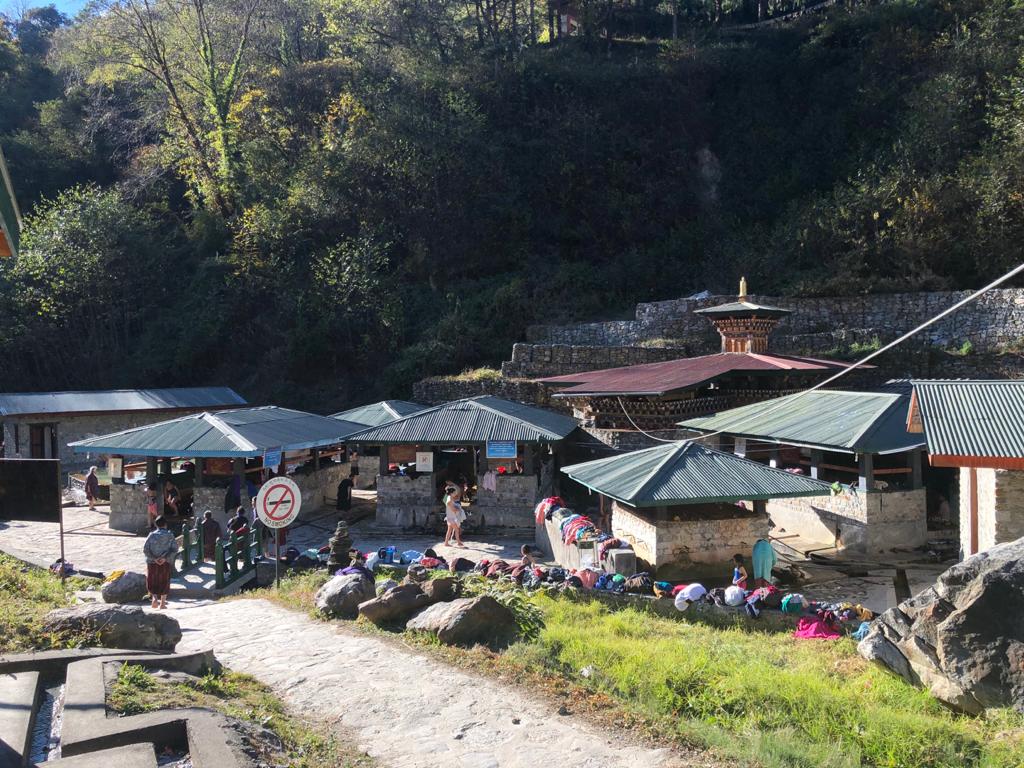 The popularity of hot springs and hot stone baths in Bhutan